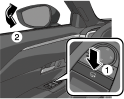 Adjusting the Outside Mirror Angle